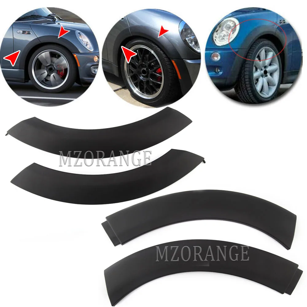 4pcs Front Wheel Arch Trim Fender Trim Rubber For Mini Cooper 2002-2008 ...