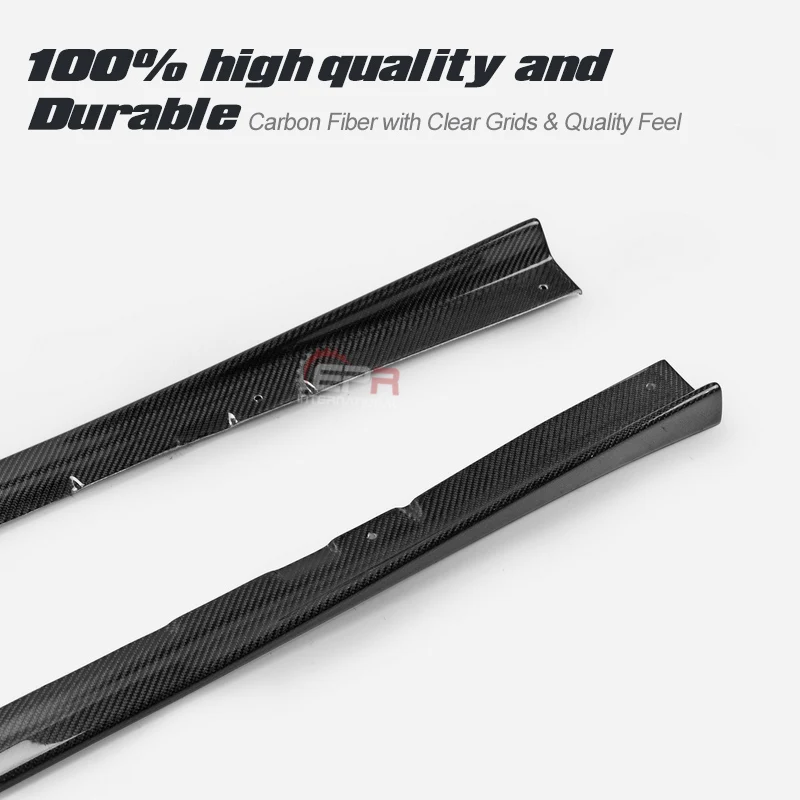 Carbon Fiber Side Skirt Add For Subaru WRX STI S4 VAB VAF 2014-2018 ...