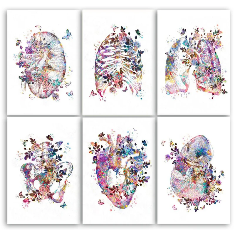 Diamond Painting Anatomy Human | Anatomy Diamond Embroidery - 5d Diy ...