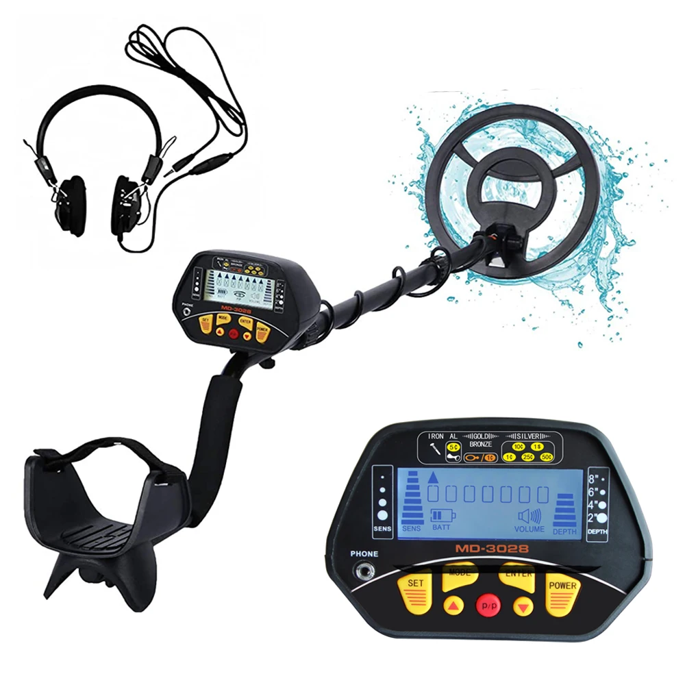 New Professional Metal Detector Md-3028 For Long Range Gold Metal ...