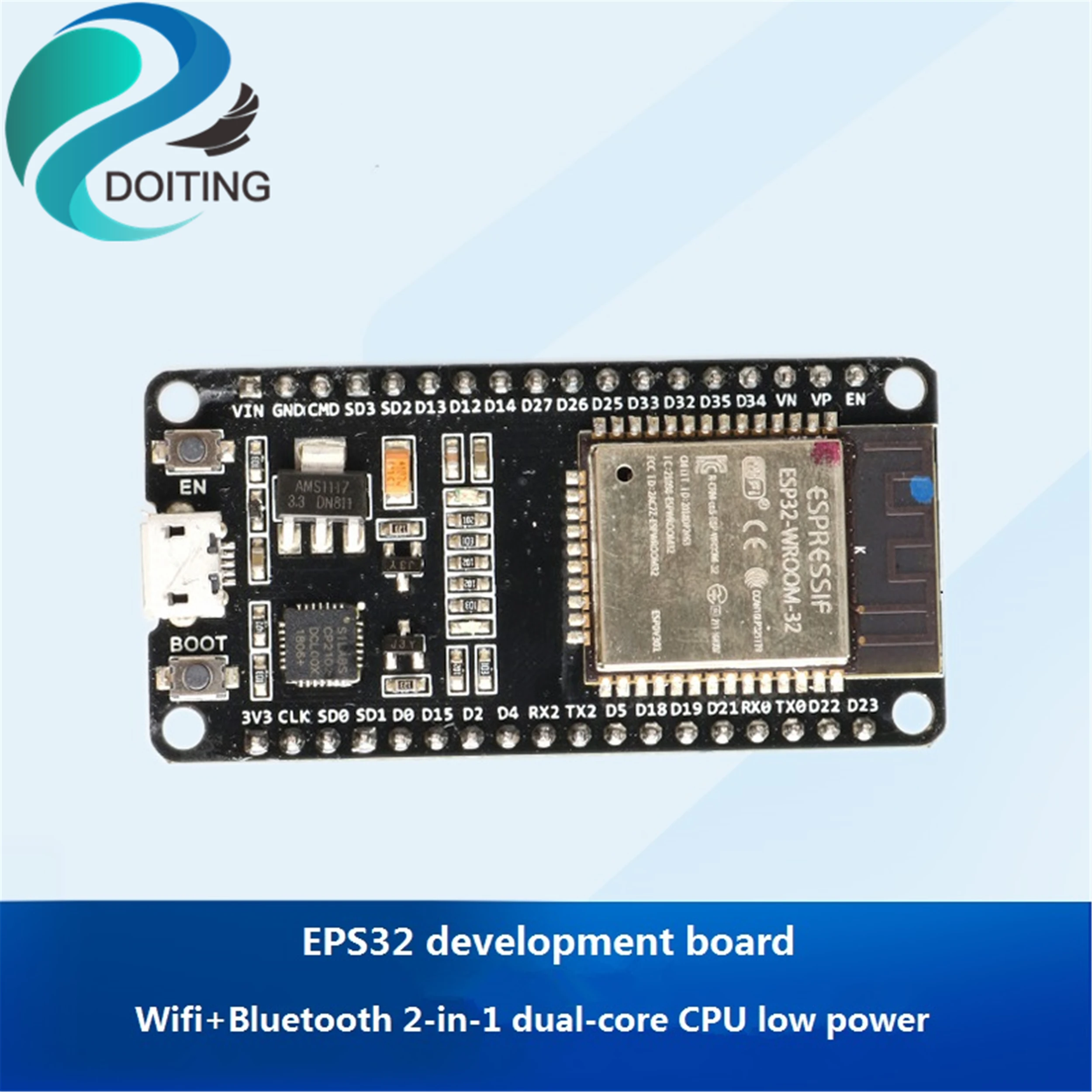 Doiting Wireless Wifi ＆ Bluetooth 2 In 1 Esp32 Development Board ...