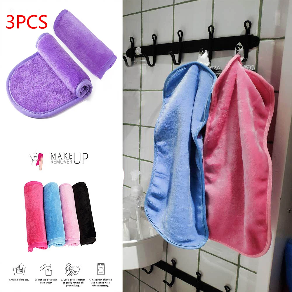 3pcs Super Big Reusable Make Up Remover Pads Lazy Washable Soft ...