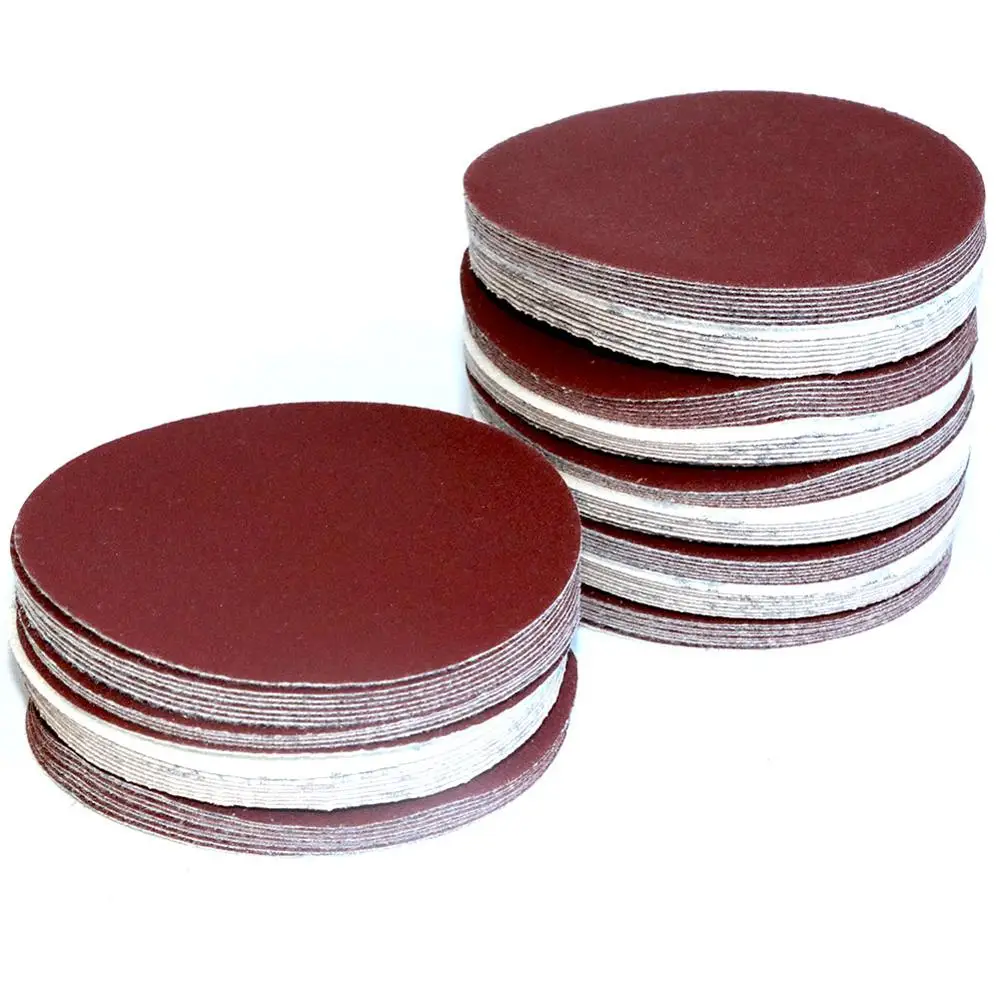 4-100mm-5inch-125mm-Sanding-Disc-Grit-40-5000-Hook-Loop-Sandpaper ...