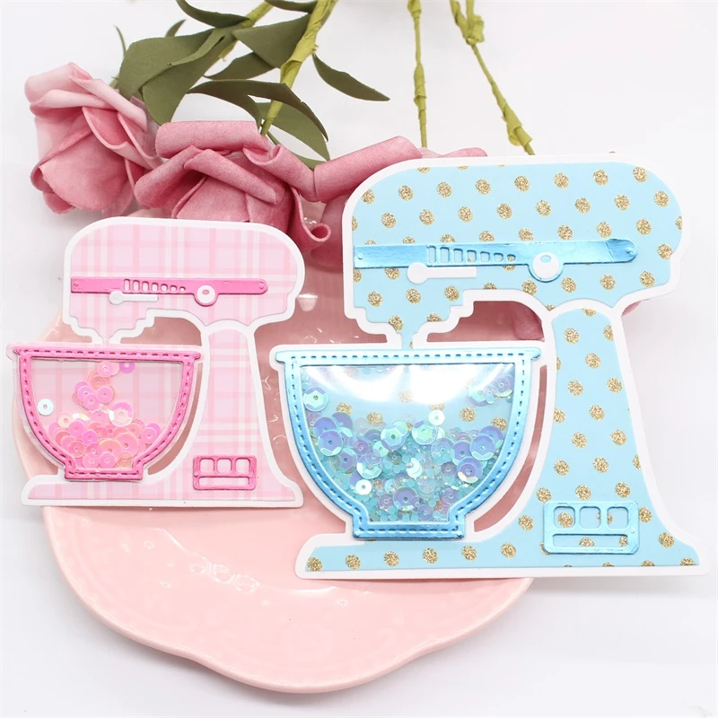 Kscraft Electric Mixer Shaker Metal Cutting Dies Stencils For Diy ...