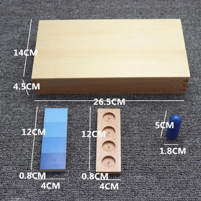 Montessori Gradient Color Similarity Sorting Matching Game Wooden Kids ...