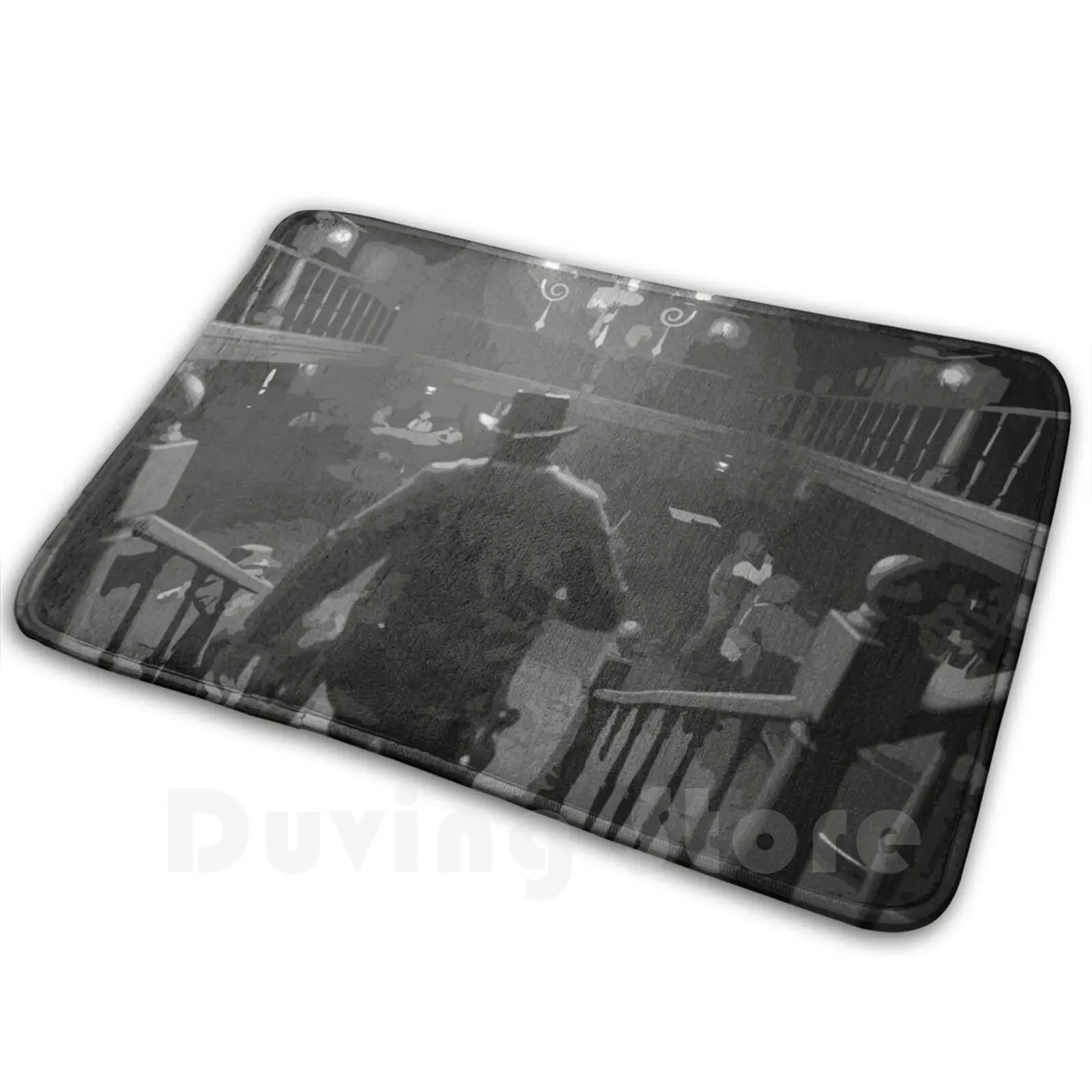 Cowboy Entering A Bar Mat Rug Carpet Anti Slip Floor Mats Bedroom ...