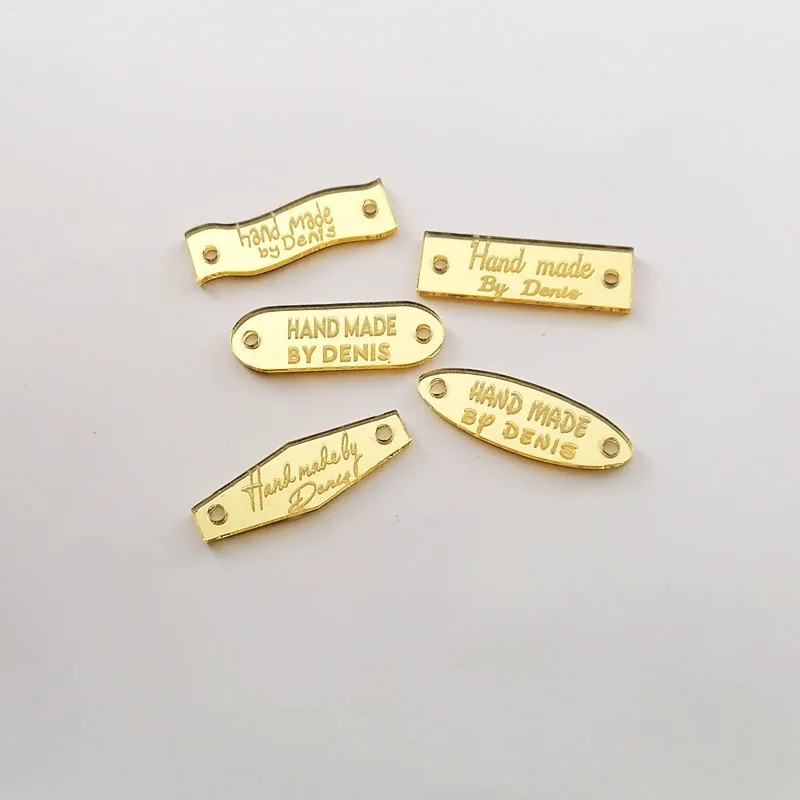 Laser-Engraved-Mirror-Handmade-Labels-30-Tags-Clothes-Garment-Acrylic ...