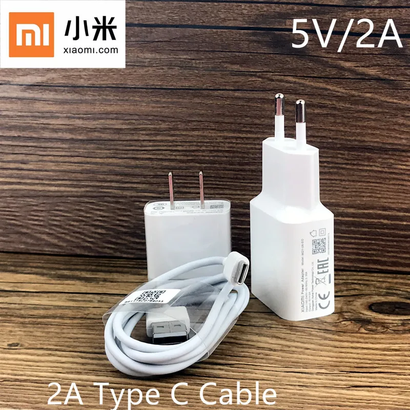 10w Original Xiaomi Charger Eu/us Travel Power Adapter 2a Type C Cable ...