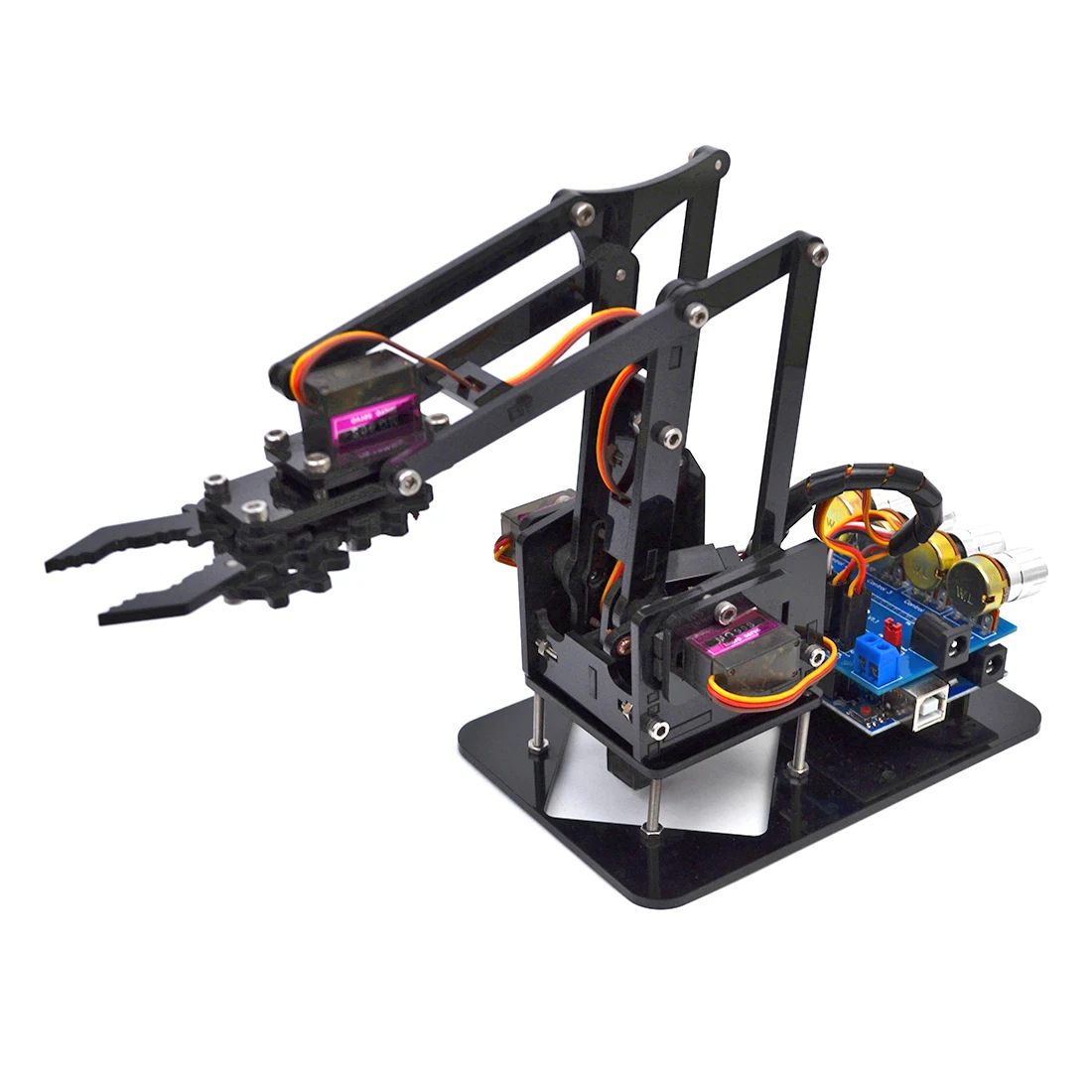 Resmi-iSmaring-DIY-4DOF-akrilik-Robot-kol-Arduino-kiti-ile-robotik-pen ...
