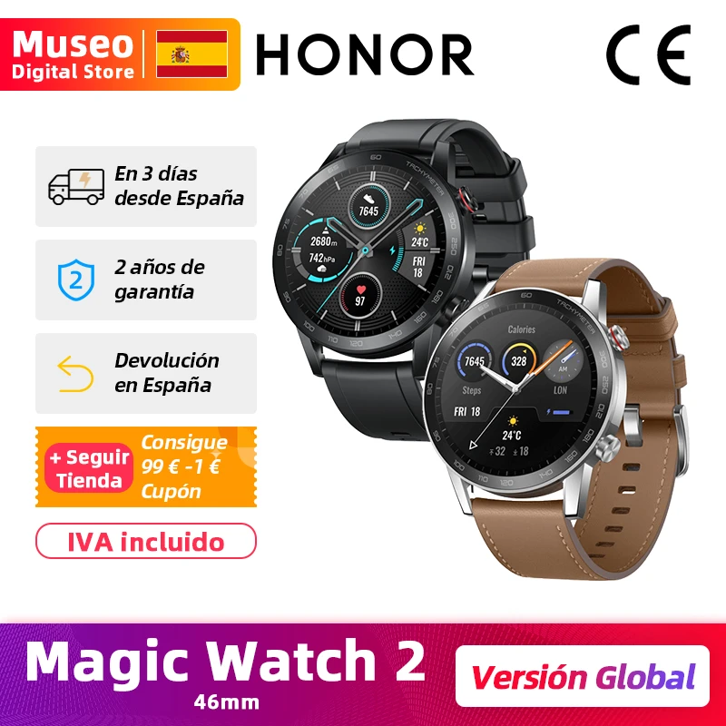 Honor reloj inteligente Magic 2, accesorio de pulsera resistente al ...
