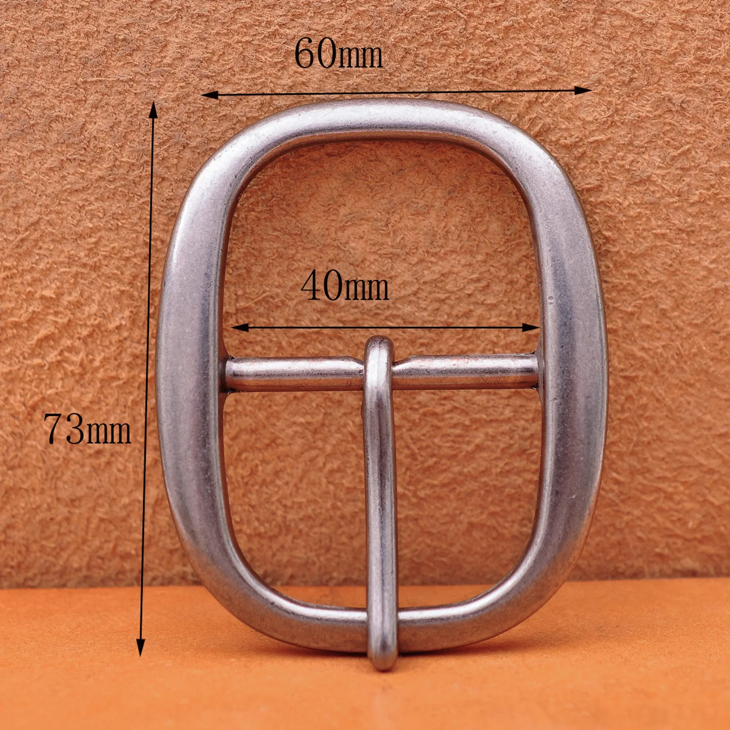 Solid Strong Antique Silver Chipped Corner Center Bar Belt Buckles Fit ...