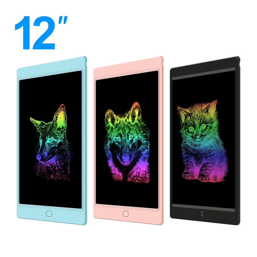 Tablette Lumineuse,Planche à gribouiller numérique colorée 12 pouces ...