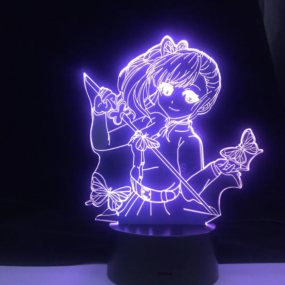 Anime Demon Slayer 3d Lamp Kimetsu No Yaiba Tsuyuri Kanao Light For ...