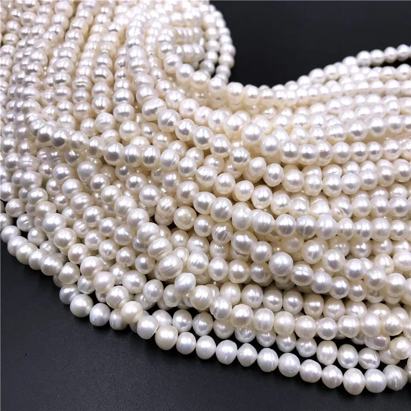 Real Natural Pearls Beads Freshwater Pearl Bead Baroque Loose Perles ...
