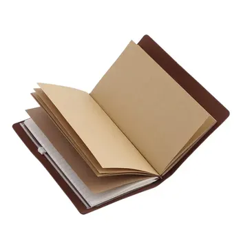 Portable Students School Writing Kraft Paper Notebook Retro Travel ...