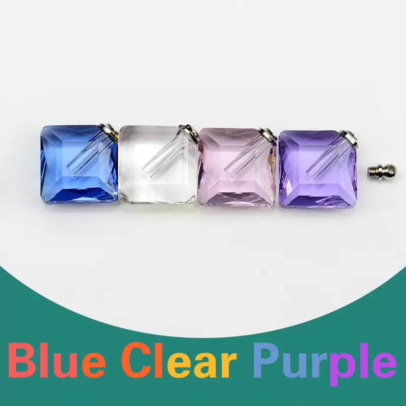 30pcs Rhombus Screw Cap Cute Crystal Vials Perfume Oil Bottle Fashion ...