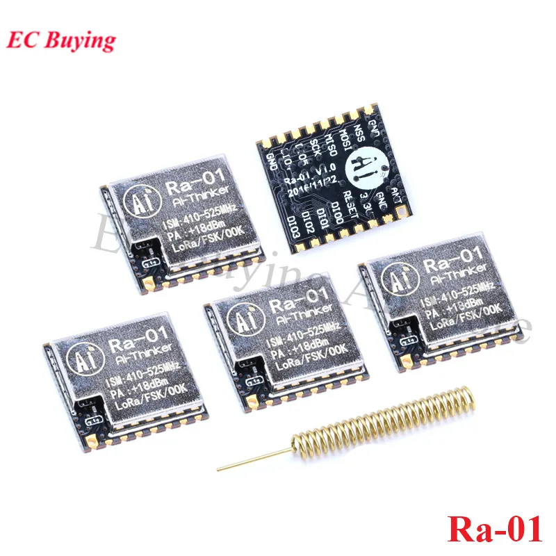 5pcs Ra-01 SX1278 LoRa RF Spread Spectrum Wireless Module 433MHz ...