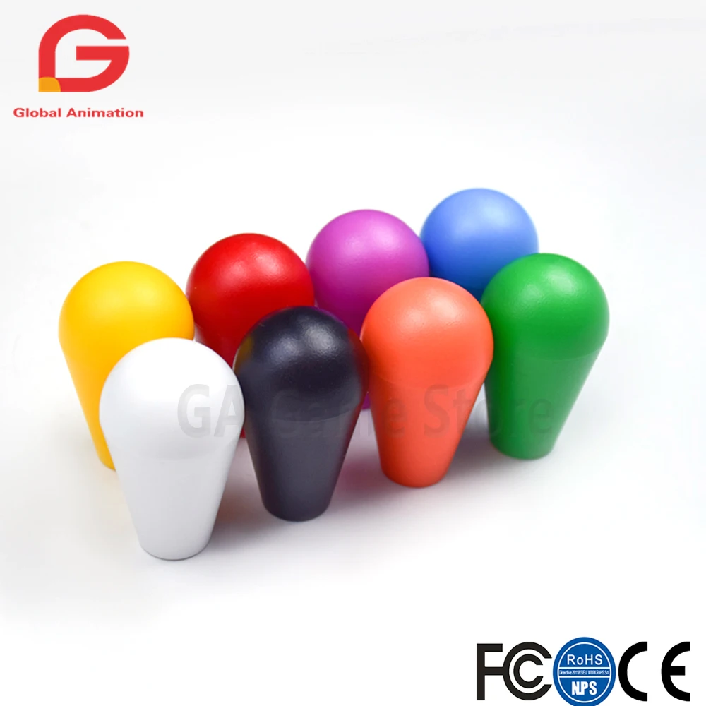 2 Pcs Multi Colors Happ American Style Arcade Joystick Bat Top For ...