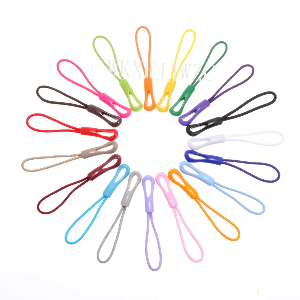 10pcs Zipper Pulls Strong Hollow Nylon Cord With Rubber Gripper Pull To ...