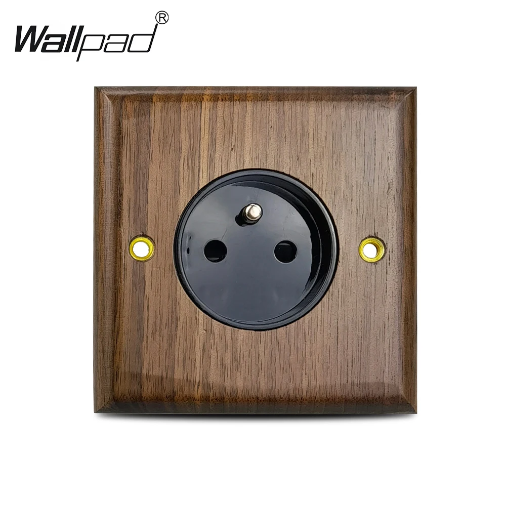 Wooden-French-Socket-Real-Wood-Design-Belgium-Poland-Electrical-Wall ...