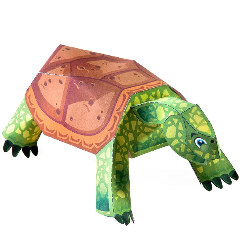 Tortoise Folding Origami Art Mini Cute 3d Paper Model Papercraft Animal ...