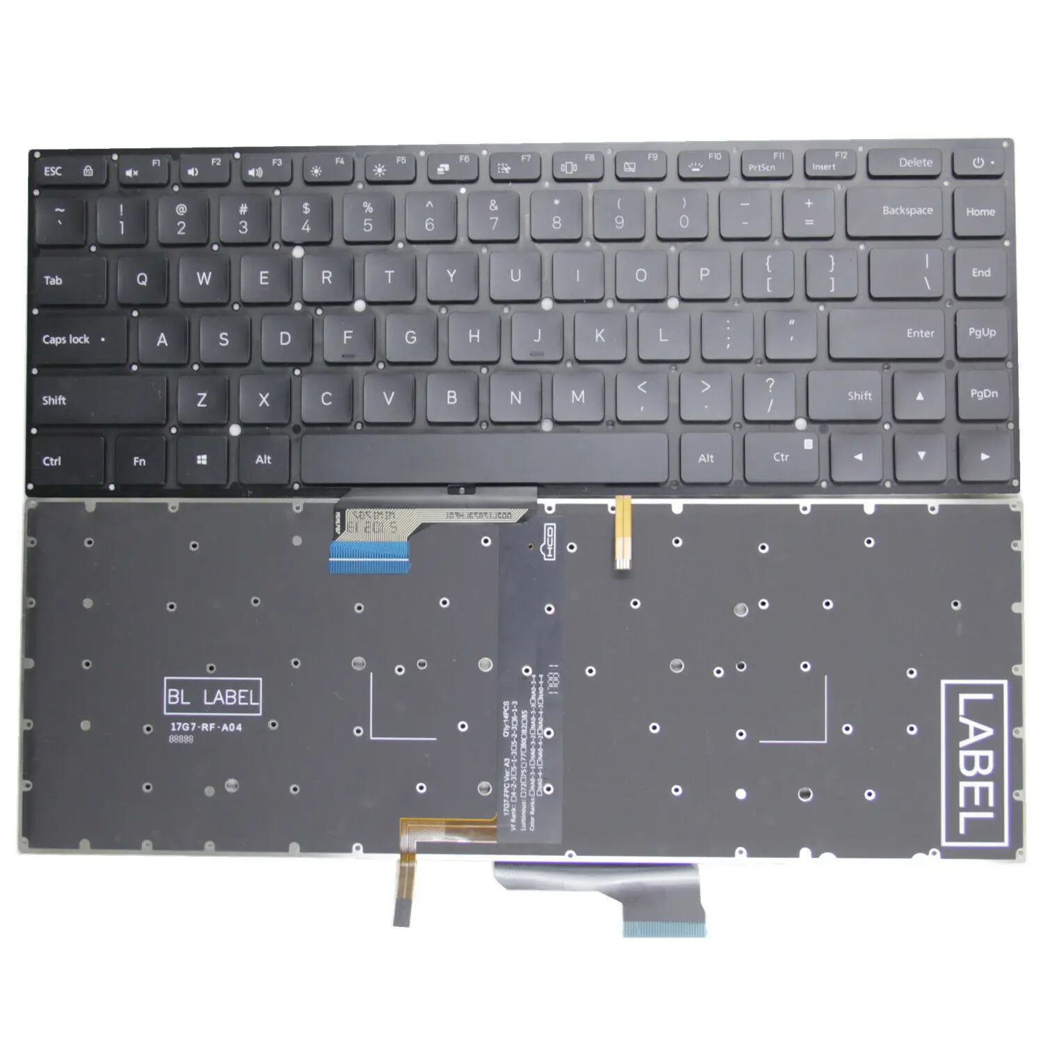 New-Laptop-US-Backlit-Keyboard-For-Xiaomi-Mi-Notebook-Pro-15-6-TM1701 ...