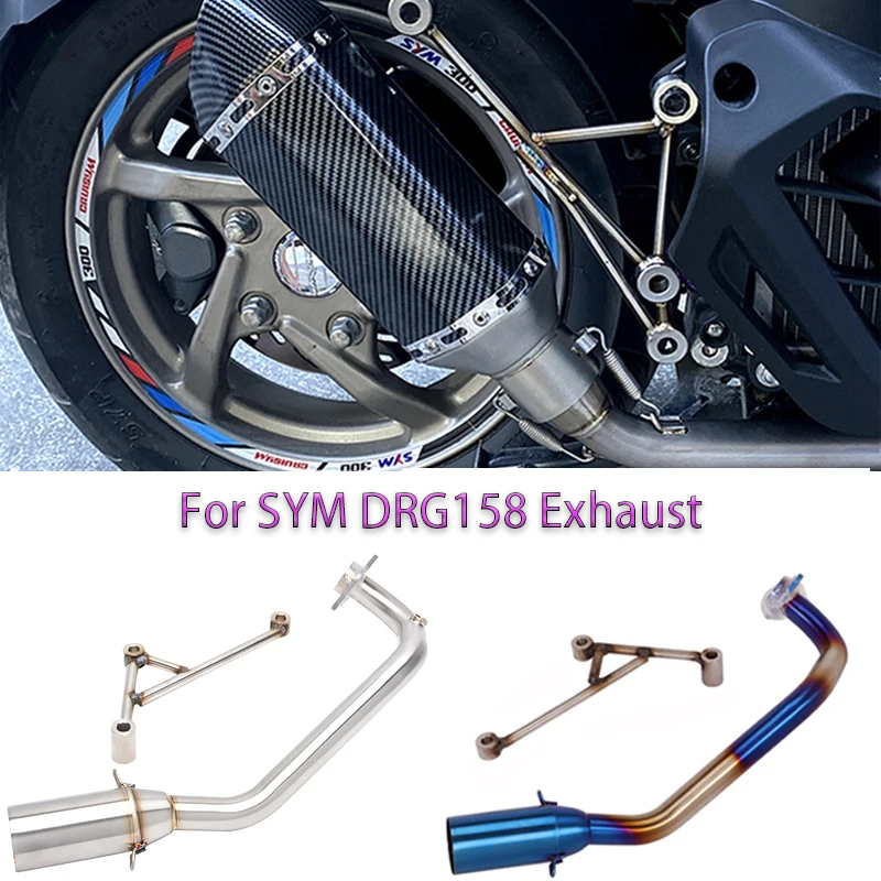 Slip-On-For-SYM-DRG-BT-DRG158-Motorcycle-Exhaust-Modified-Escape-Moto ...