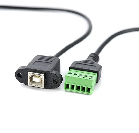 USB 2.0 Female B Micro usb mini usb Type-C Male to 5 Pin Female Bolt ...