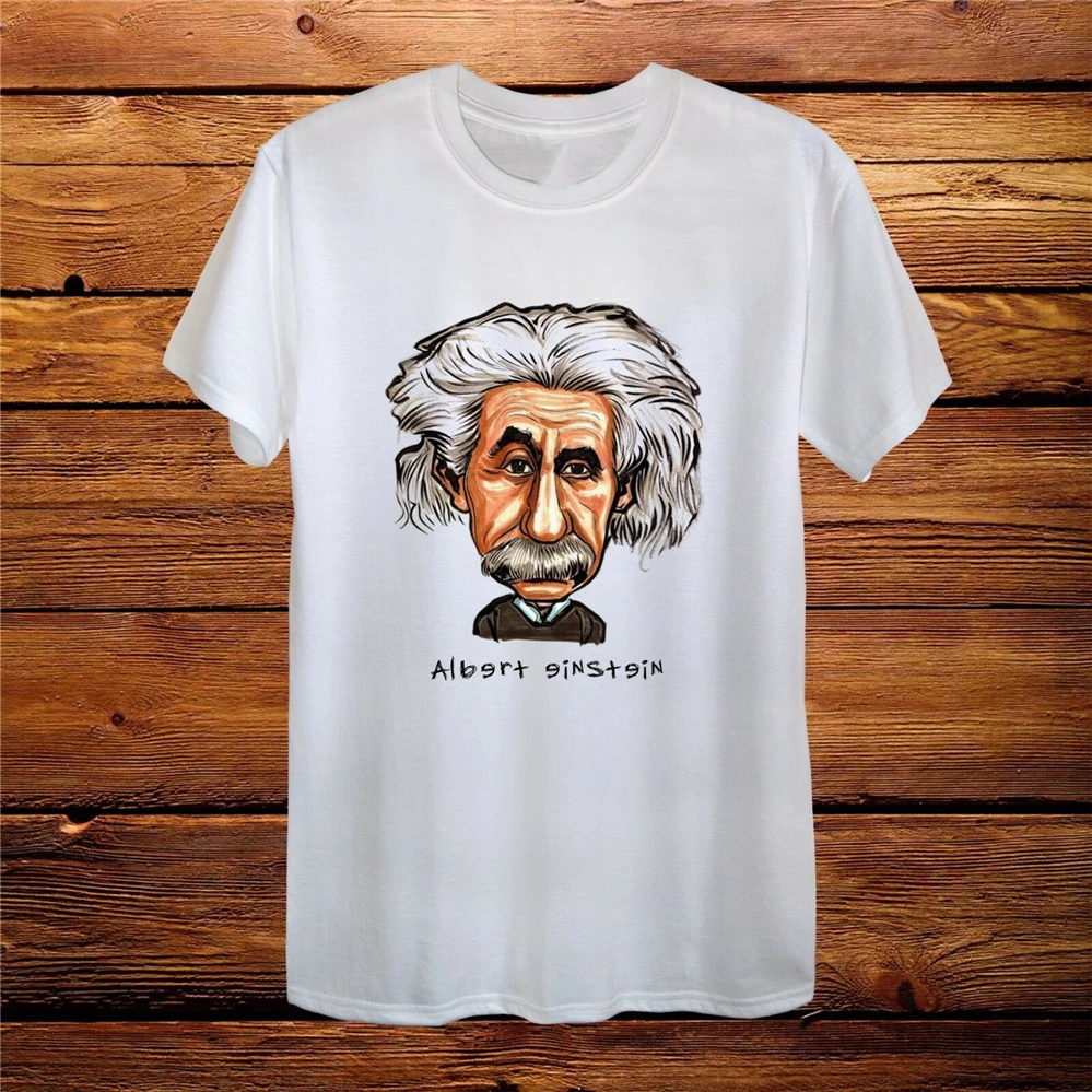 Albert Einstein Genius Design T Shirt Men Women Unisex Fitted Science ...