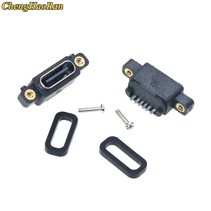 USB3-1-Type-C-USB-C-6Pin-Female-SMD-DIP-Connector-Hole-For-DIY-PCB ...