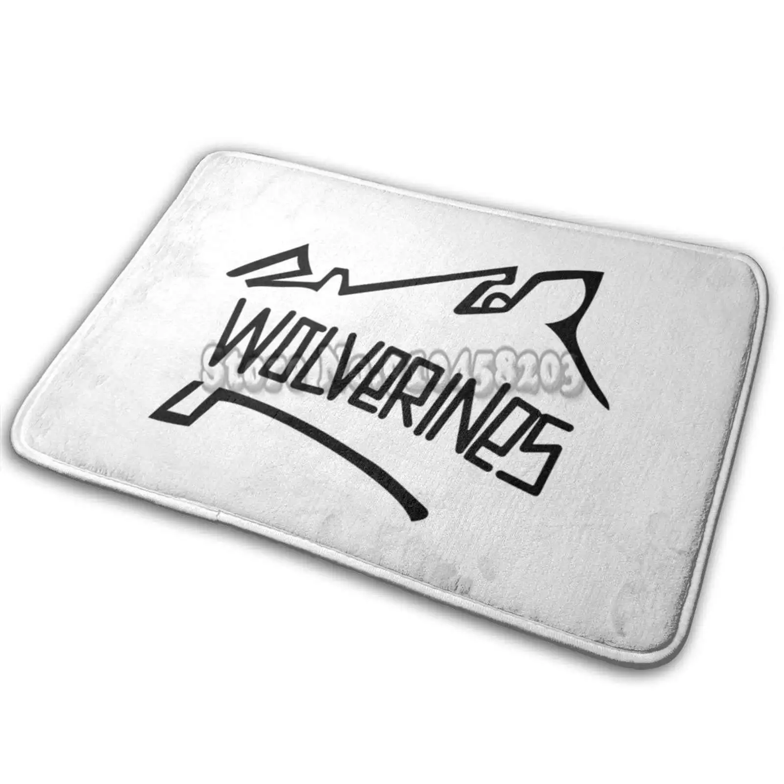 Wolverines Symbol ( Black ) Entrance Door Floor Mat Door Mats Outdoor ...