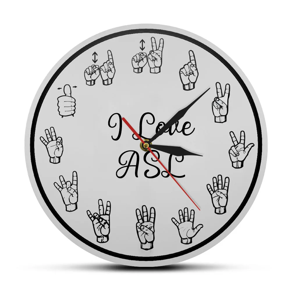 Live ASL Sign: The Ultimate Educational Wall Clock for Homeschooling ...