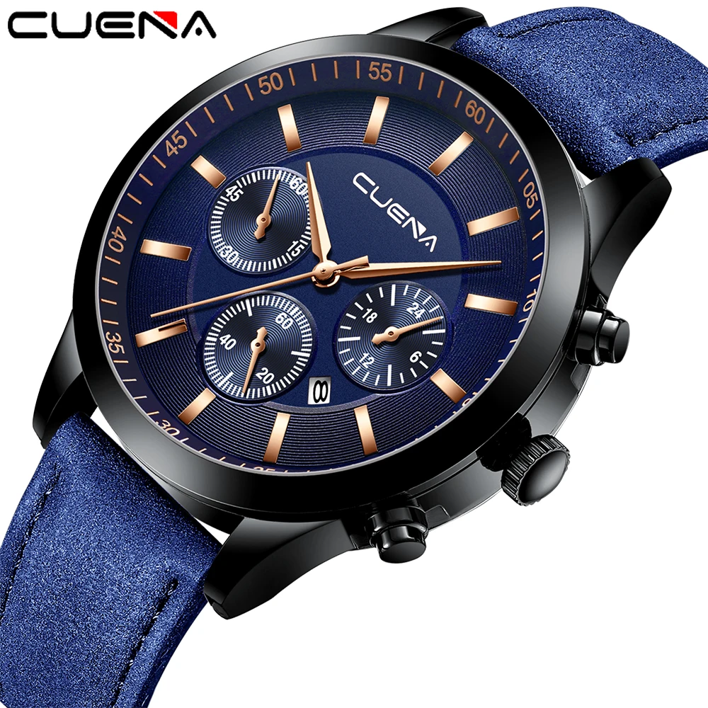 CUENA reloj deportivo para hombre, cronógrafo de cuarzo, resistente al ...