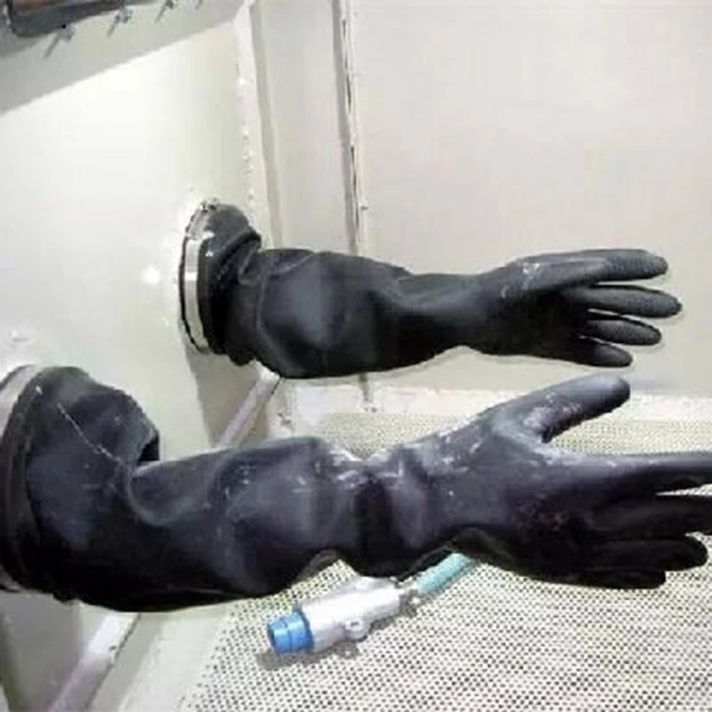 Sandblasting Rubber Gloves Sandblasting Machine Accessories Box Type ...