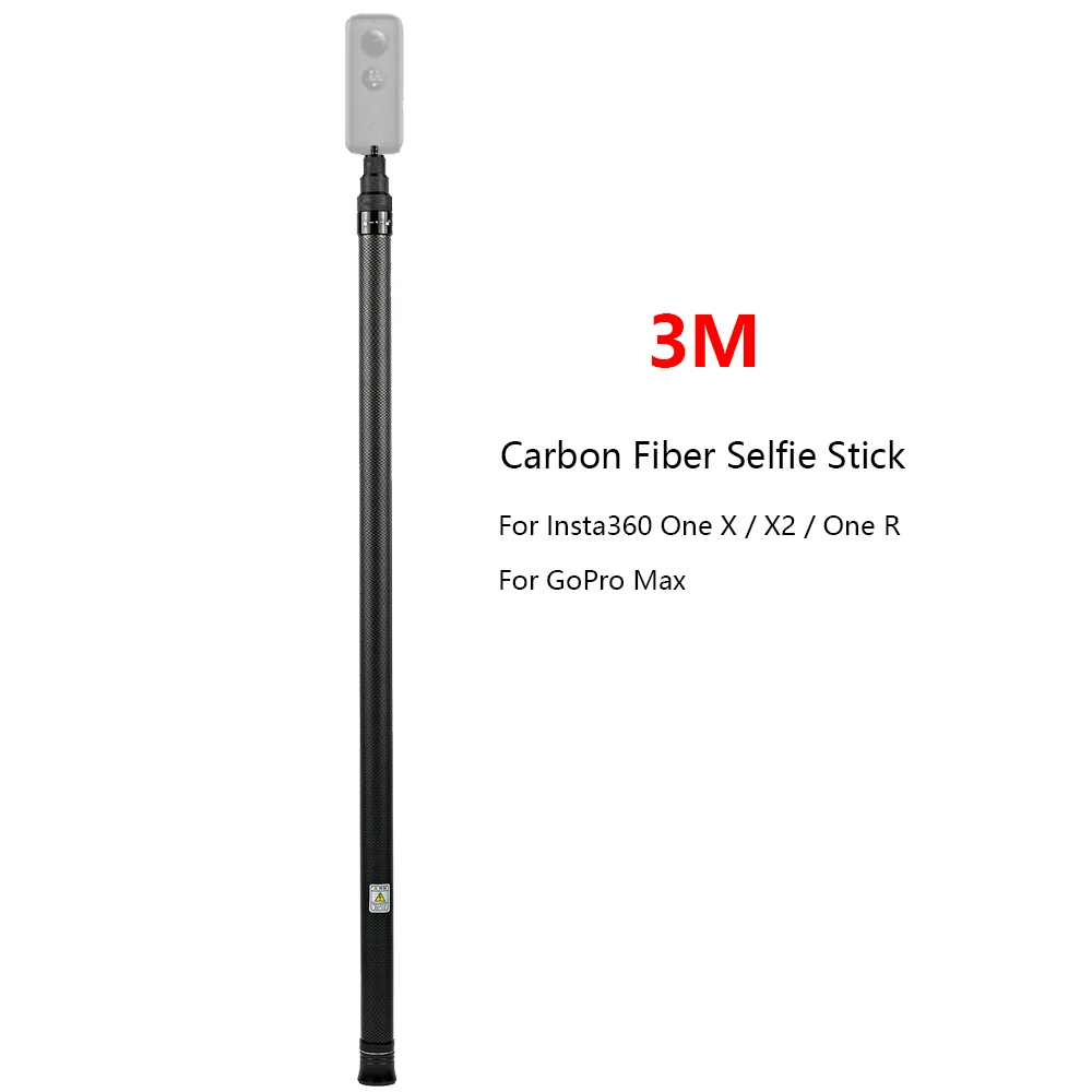 3m Ultra Long Carbon Fiber Invisible Selfie Stick For Insta360 ONE X2 ...