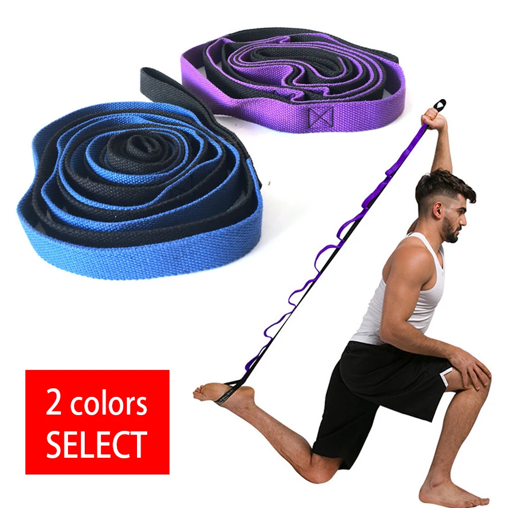 Women Fitness Stretch Out Yoga Strap With 2M Flexible Loops Pilates ...