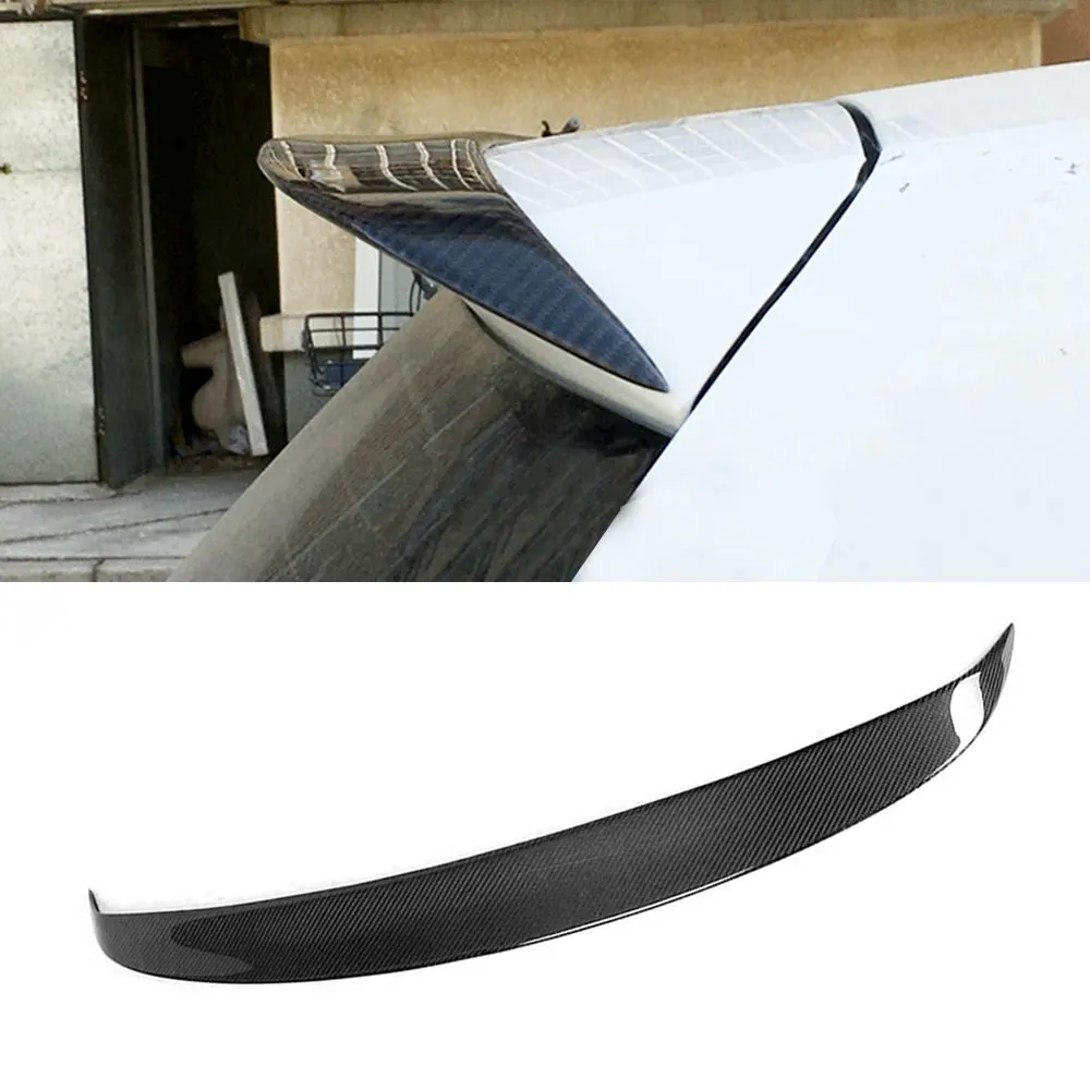 Real Carbon Fiber Window Rear Roof Spoiler Wing Top Lip Retrofit For ...