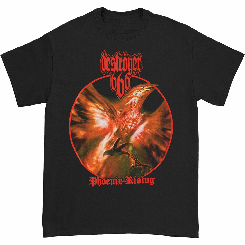Destructor 666 para hombre Camiseta Phoenix Xx Large Negro verano ...