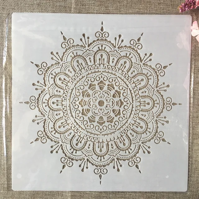 30*30cm Mandala Geometry Taiji DIY Layering Stencils Wall Painting ...