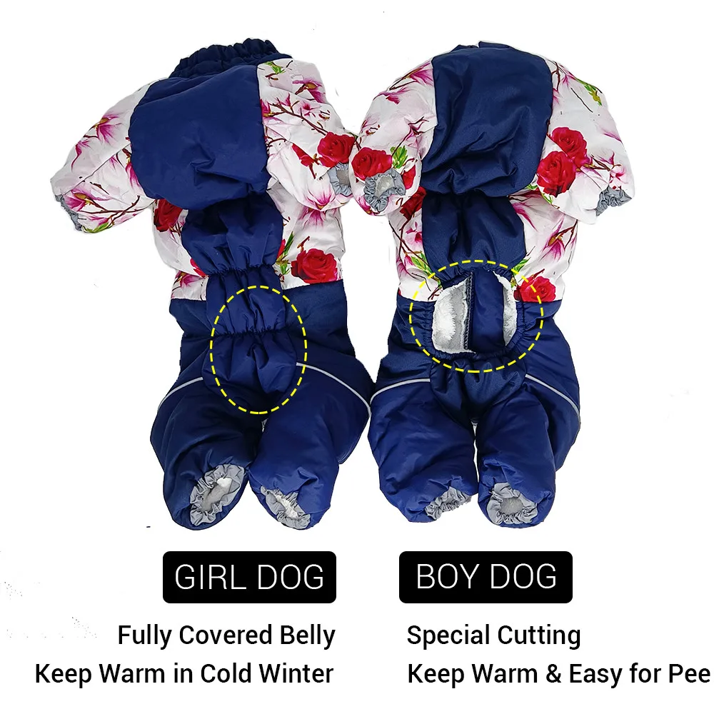 Waterproof Fully Covered Belly Dog Snowsuit | Dogs Cats Everything
