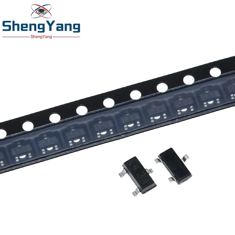Transistors 50pcs/lot TL431 SOT23 Mosfet kit Voltage Regulator TL431 SOT-23 SMD Transistor ...