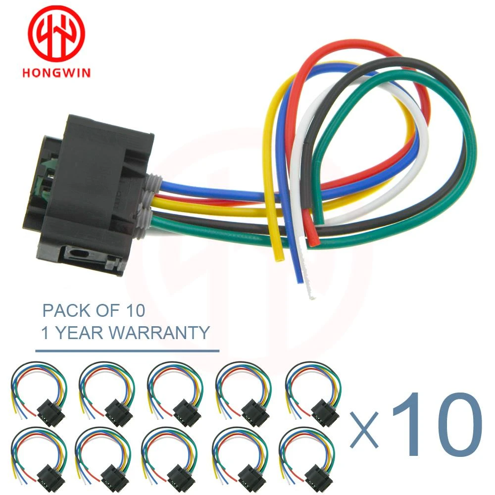 Oe# 1-967616-1 7m0973119 6 Pin Headlight Level Sensor Connector Plug ...