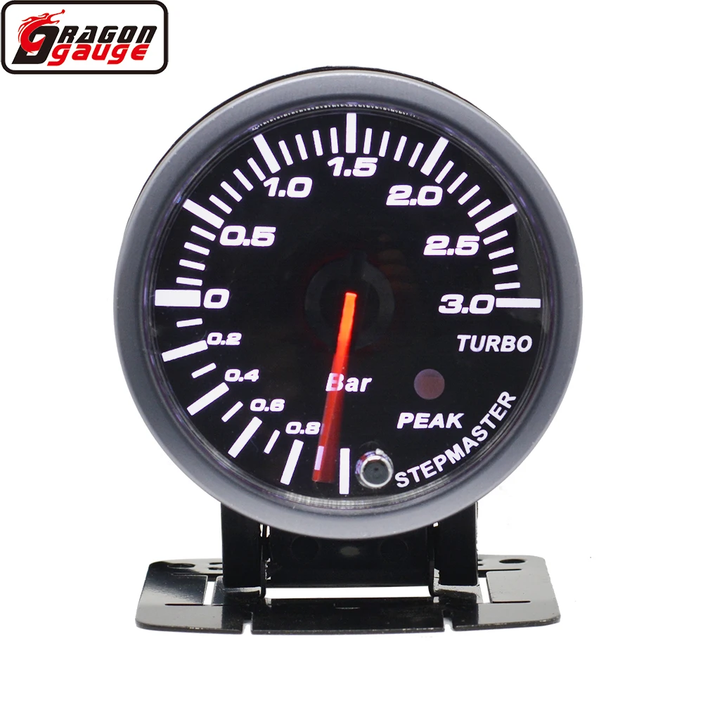 60mm-Auto-Car-Turbo-Pressure-Boost-Gauge-Black-Face-White-Red-Backlight ...