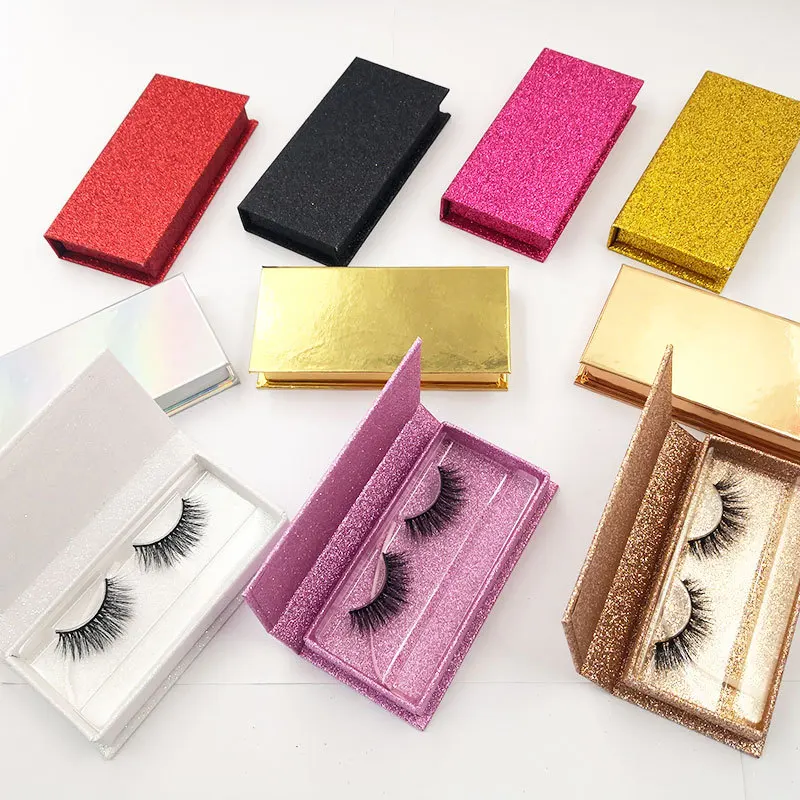Wholesale Eyelashes Packaging Box Custom Logo Fake 3d Mink Lashes Boxes ...