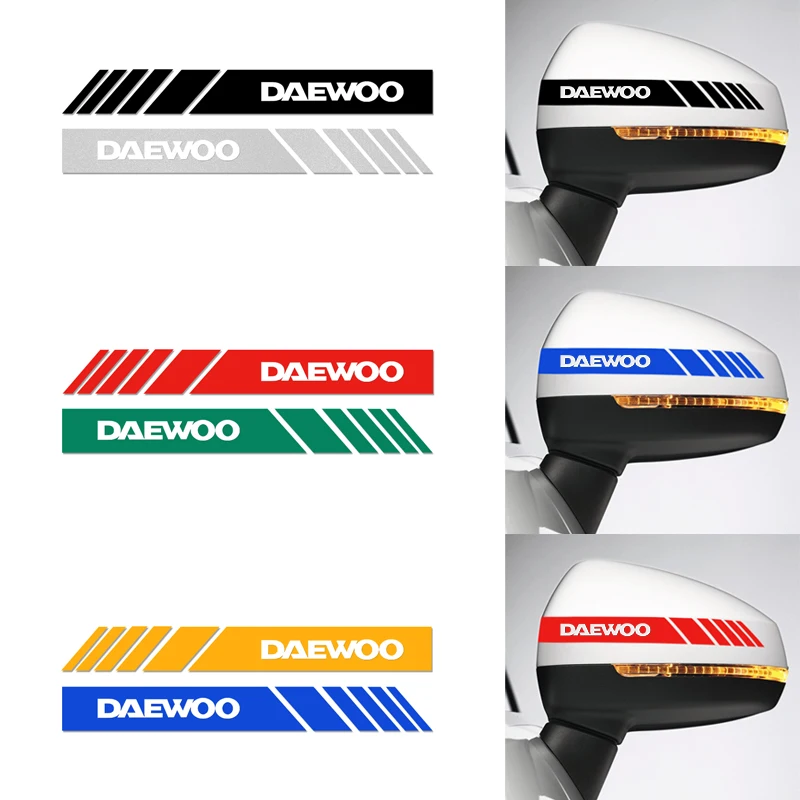 1 Pair Universal Car Rear View Mirror Sticker Reflective Car Sticker ...