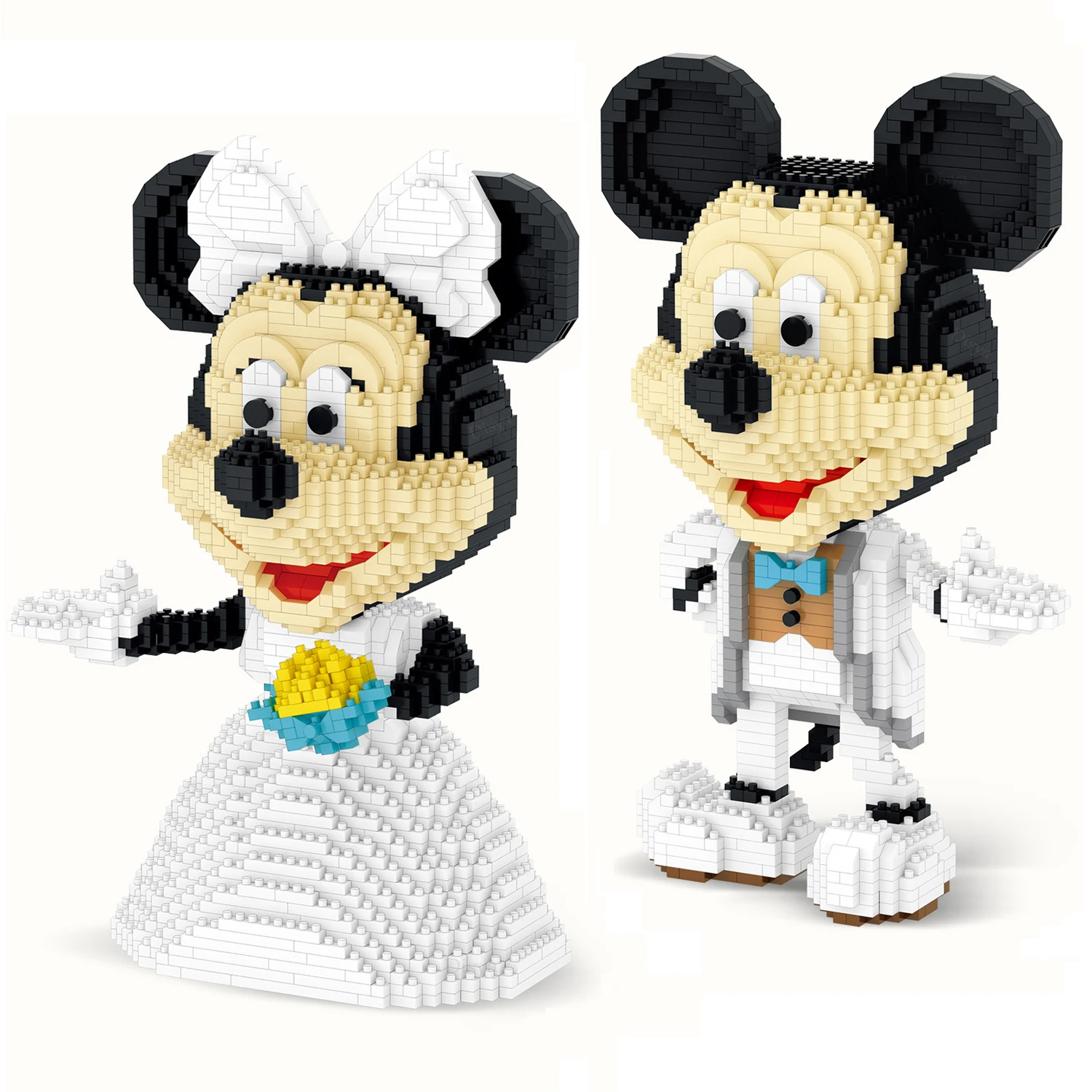Mickey Building Block Figures | Building Blocks Mickey Mouse - 2023 New ...