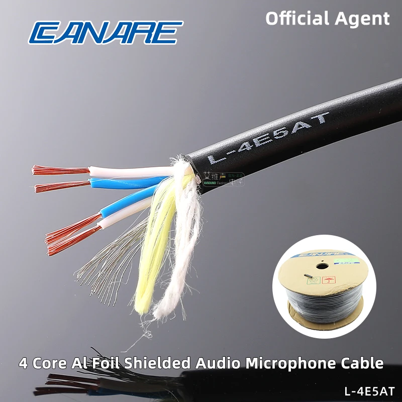 CANARE-L-4E5AT-Single-Channel-4-Core-Audio-Cable-AL-Aluminum-Foil ...