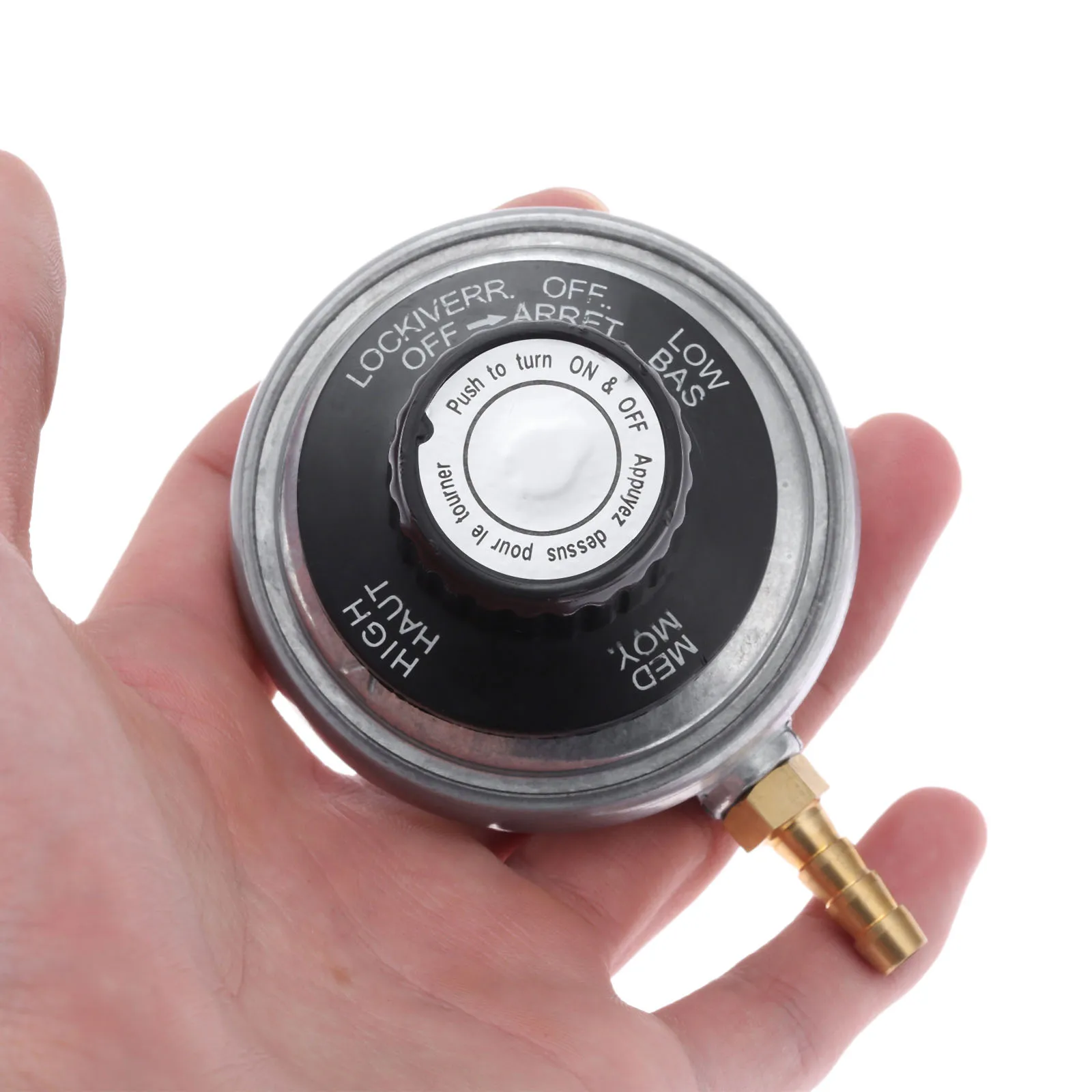 Propane Tank Low Pressure Gas Regulator with Outlet 1/4in Barb Hose ...