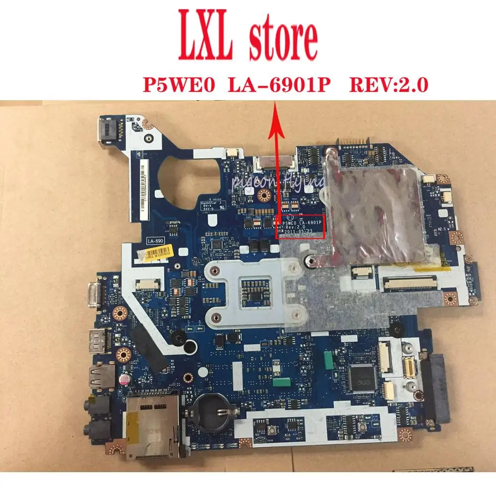 P5WE0 LA-6901P материнская плата для Acer ноутбук 5750 5755 5750G 5755G ...