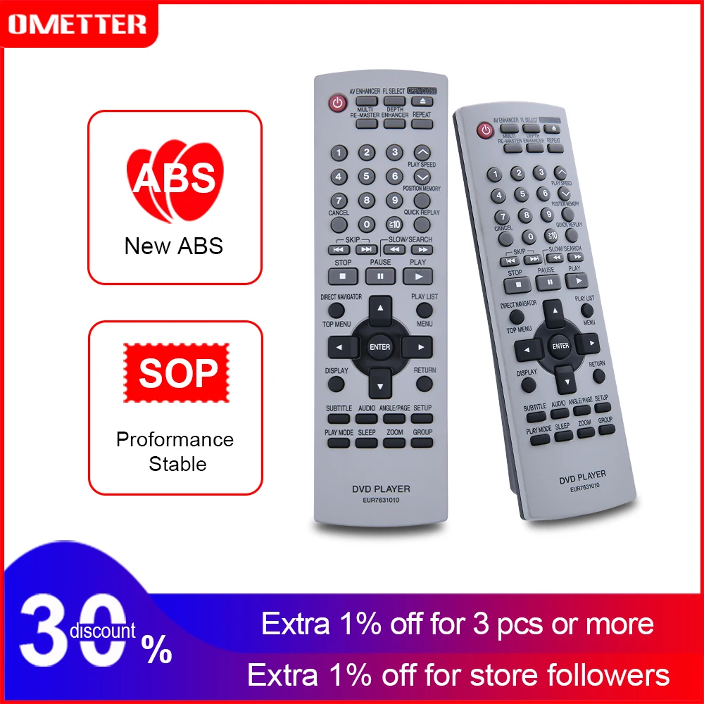 Replacement-Remote-Control-for-Panasonic-EUR7631010-DVD-S47-DVD-S47K ...